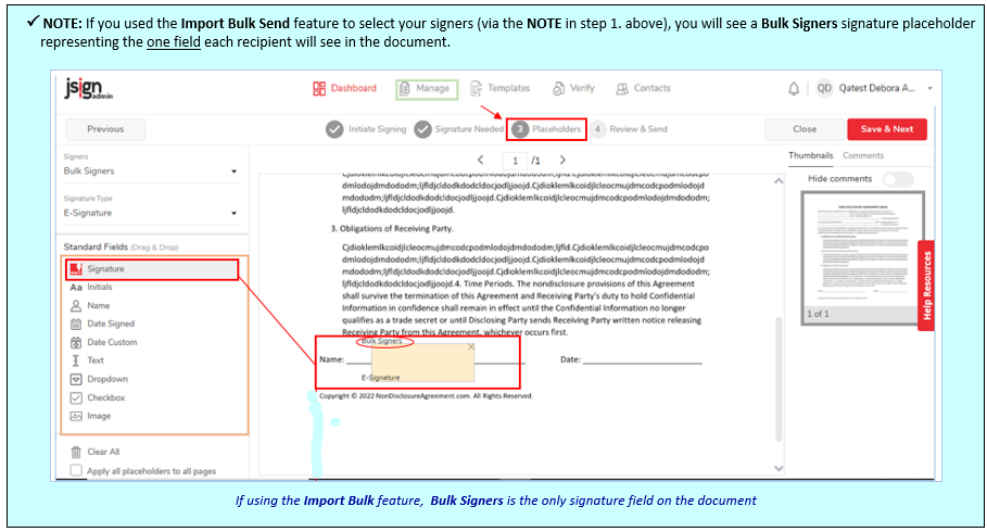 Indicate Who/Where to Sign